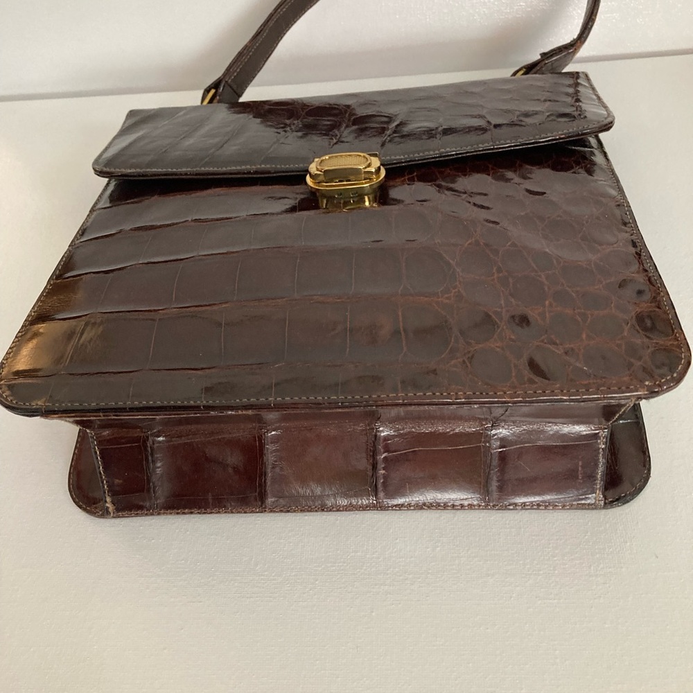 Vintage Alligator Skin Bag Luxury Purse - Gem